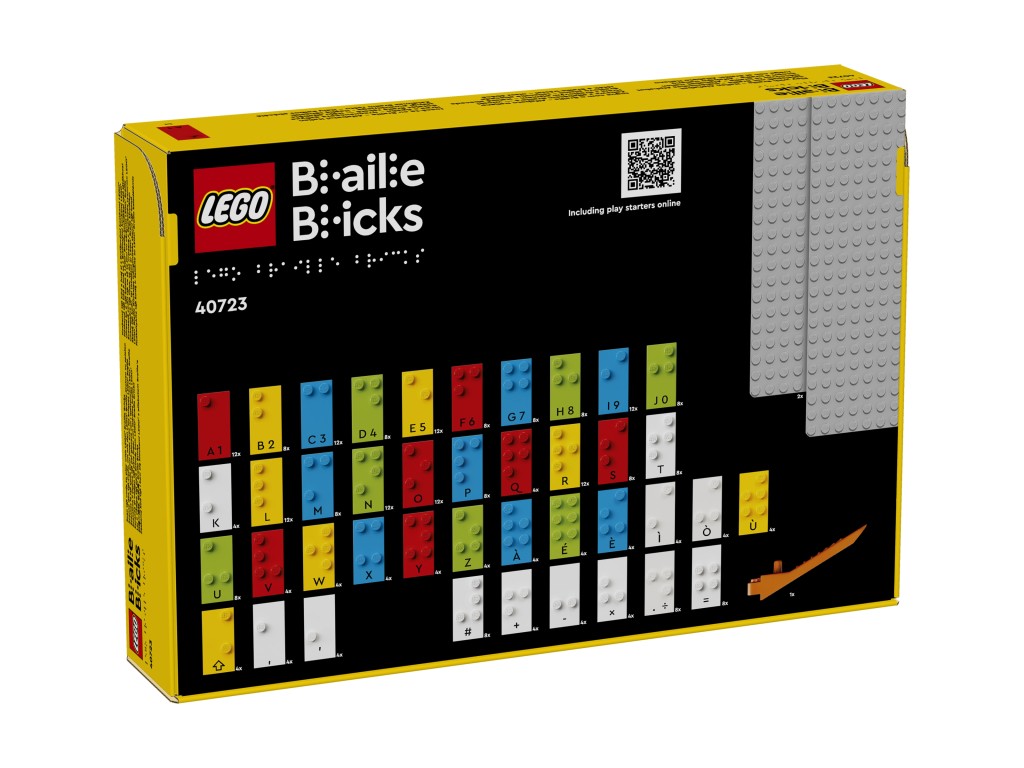 LEGO 40723 Braille Bricks Zabawa z alfabetem Braille’a — włoski