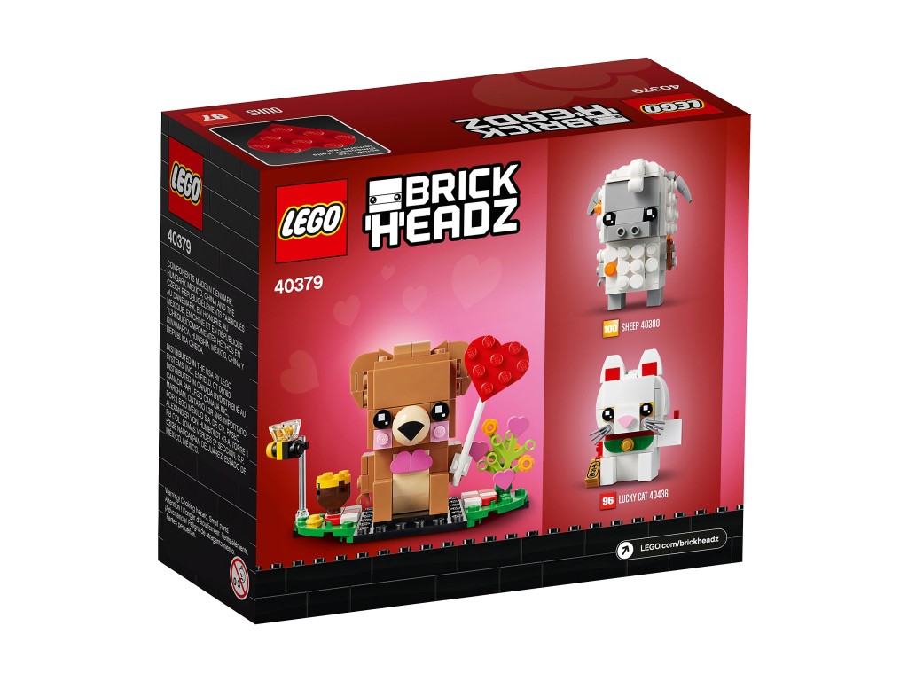 LEGO 40379 BrickHeadz Walentynkowy miś | zklocków.pl