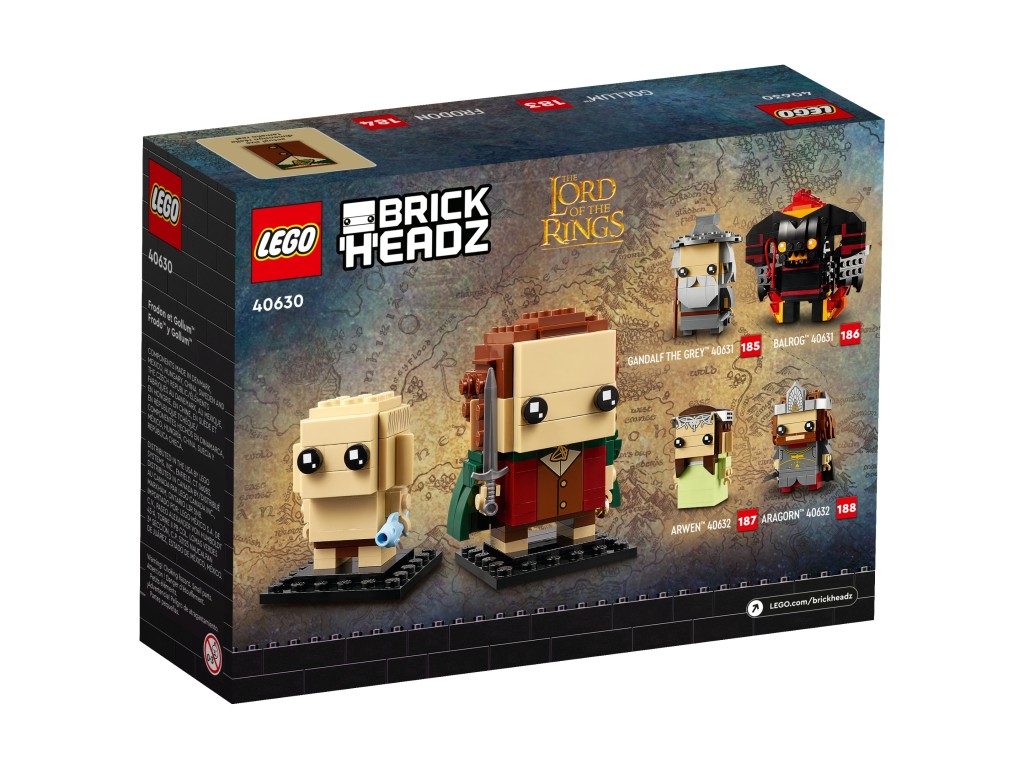 LEGO 40630 BrickHeadz Frodo i Gollum | zklocków.pl