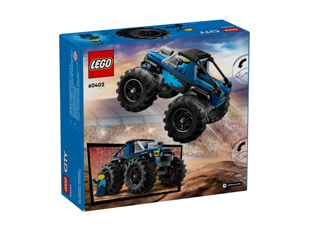 LEGO 60402 City Niebieski monster truck | zklocków.pl
