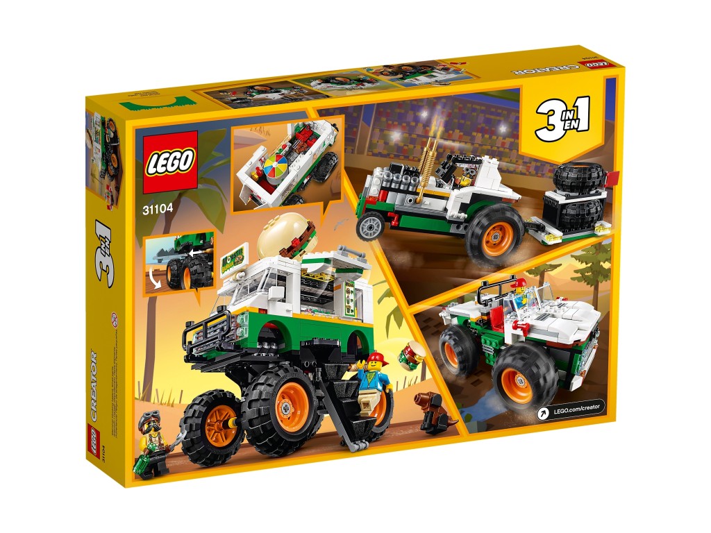 LEGO 31104 Creator 3 w 1 Monster truck z burgerami