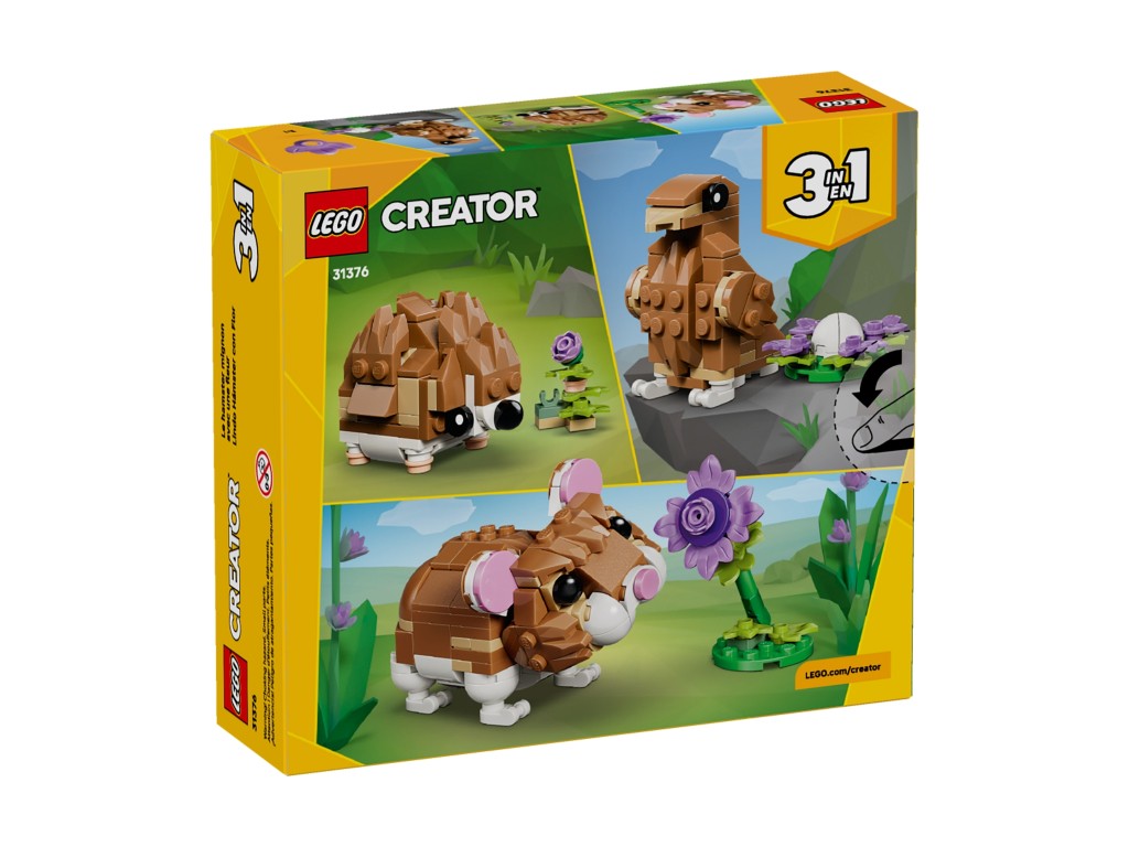LEGO 31376 Creator Uroczy chomik z kwiatkiem | zklocków.pl