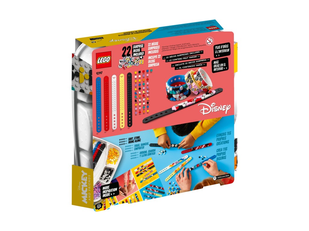 LEGO 41947 DOTS Miki i przyjaciele — megazestaw bransoletek