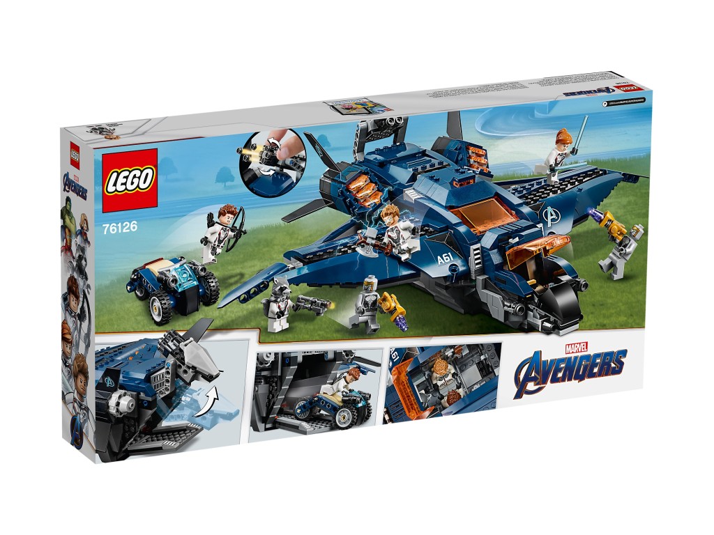 LEGO 76126 Marvel Avengers Wspaniały Quinjet Avengersów