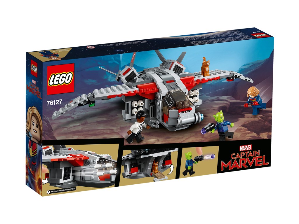 LEGO 76127 Marvel Super Heroes Kapitan Marvel i atak Skrullów