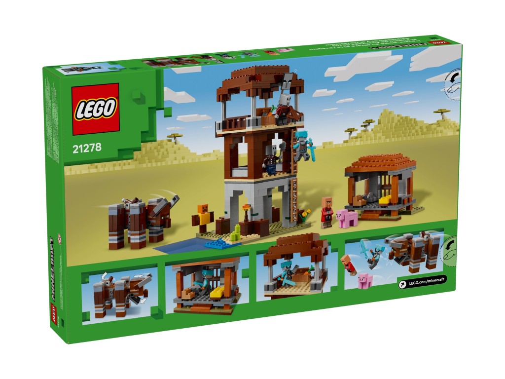 LEGO 21278 Minecraft Kryjówka rozbójników i dewastatorów