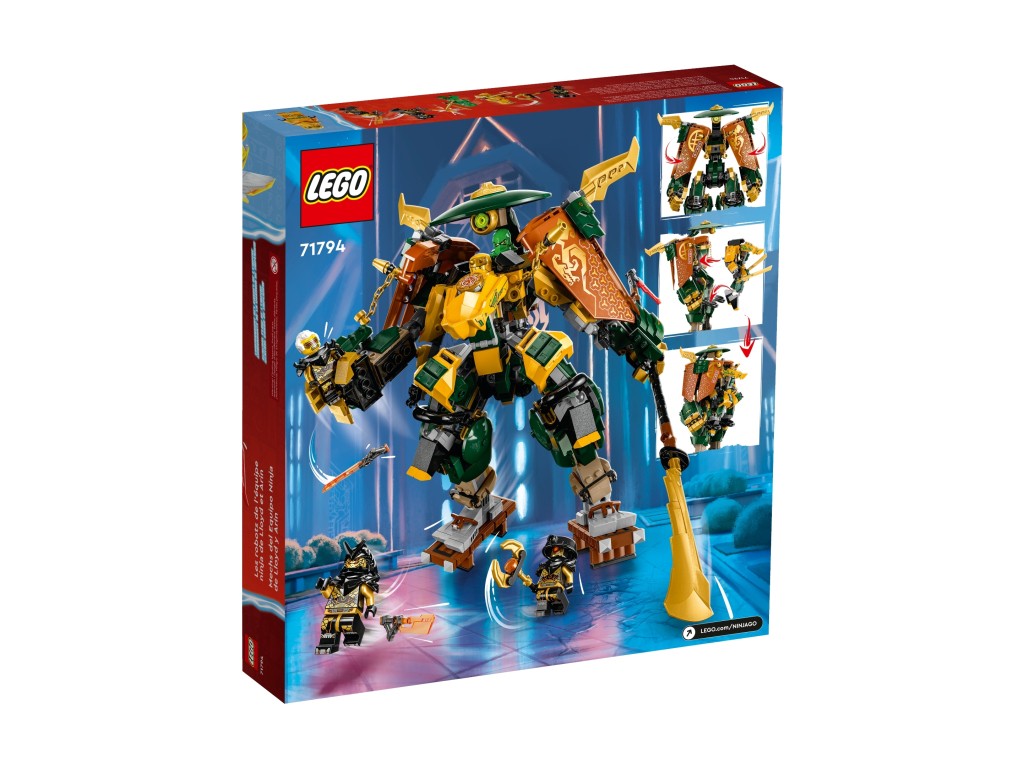 LEGO 71794 NINJAGO Drużyna mechów ninja Lloyda i Arina