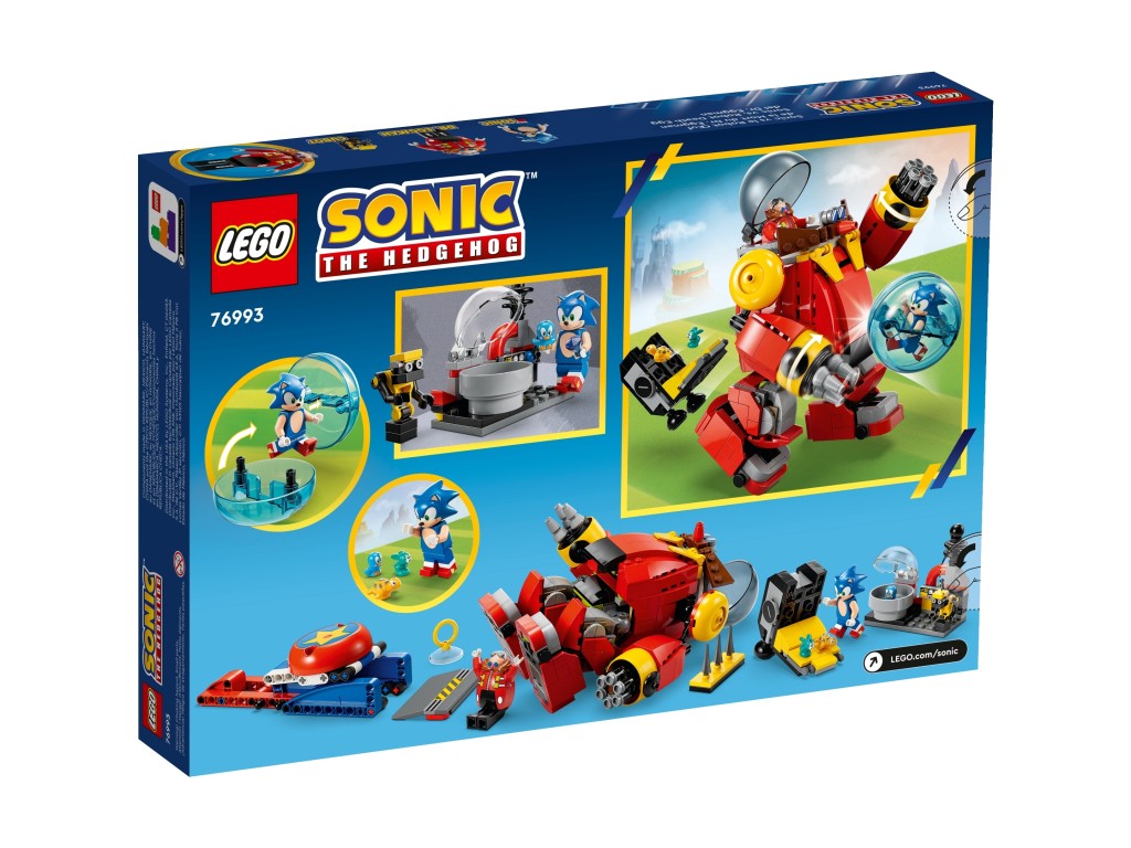 LEGO 76993 Sonic the Hedgehog Sonic kontra dr. Eggman i robot Death Egg