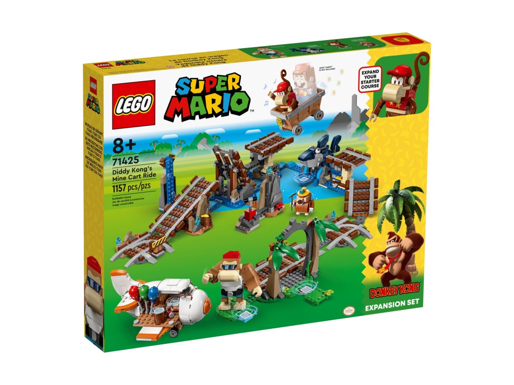 LEGO 71425 Super Mario Przejażdżka wagonikiem Diddy Konga — zestaw ...