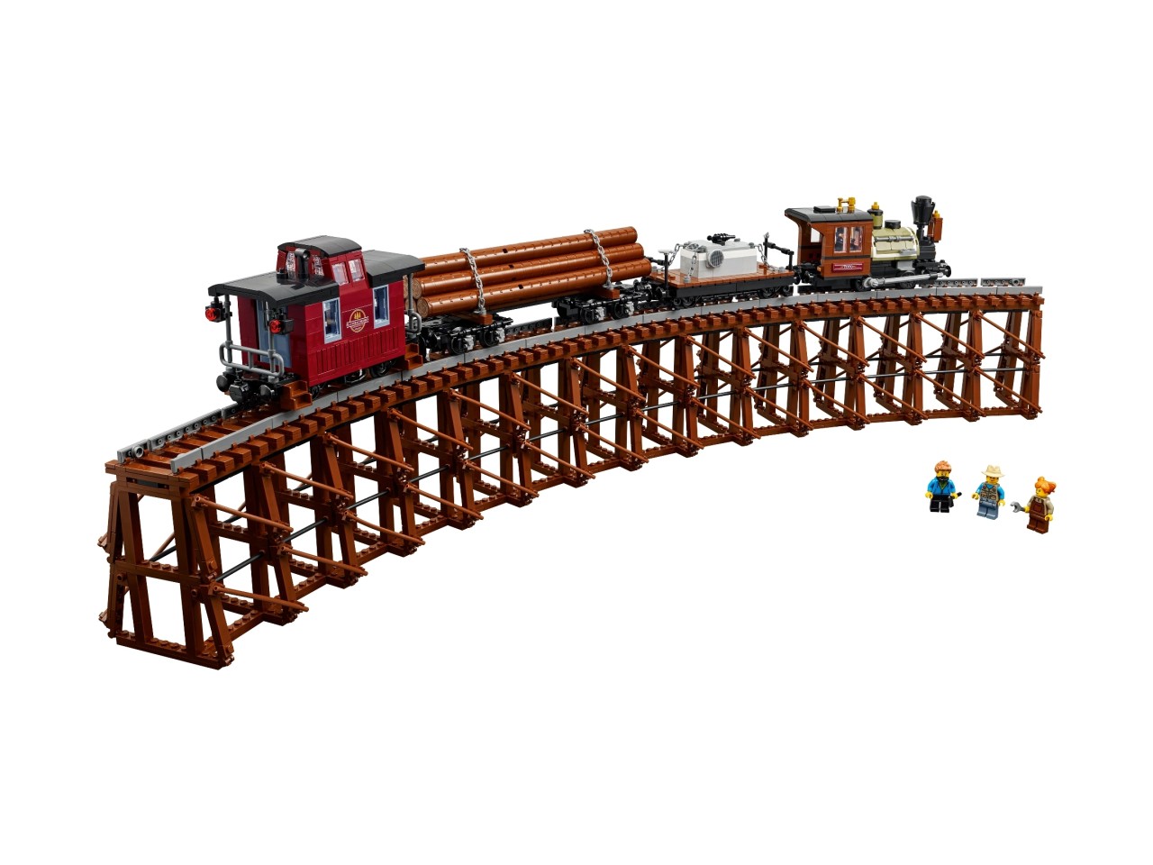 LEGO 910035 BrickLink Drewniana linia kolejowa | zklocków.pl
