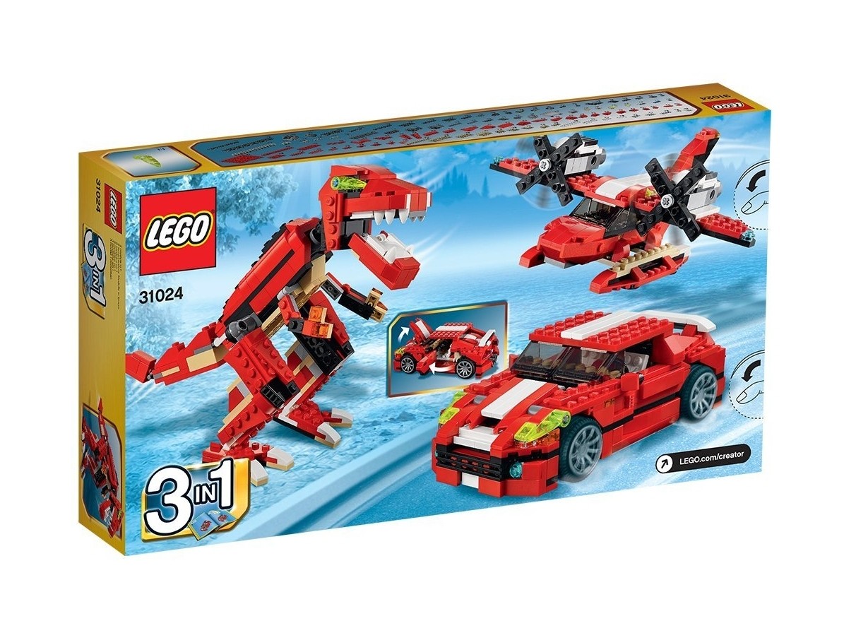 LEGO 31024 Creator 3 w 1 Czerwone konstrukcje | zklocków.pl