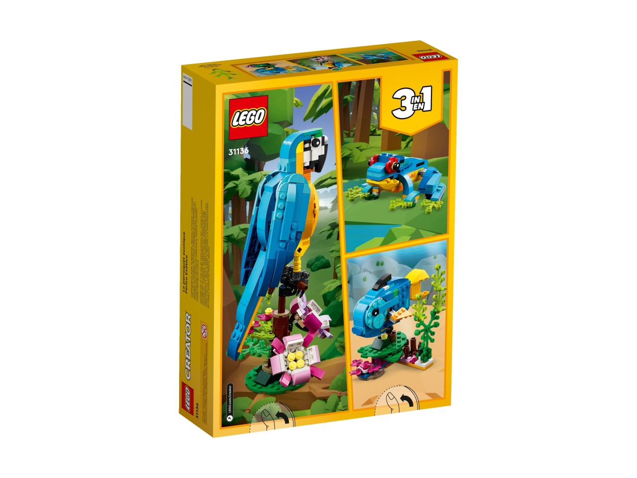 LEGO 31136 Creator 3 w 1 Egzotyczna papuga | zklocków.pl