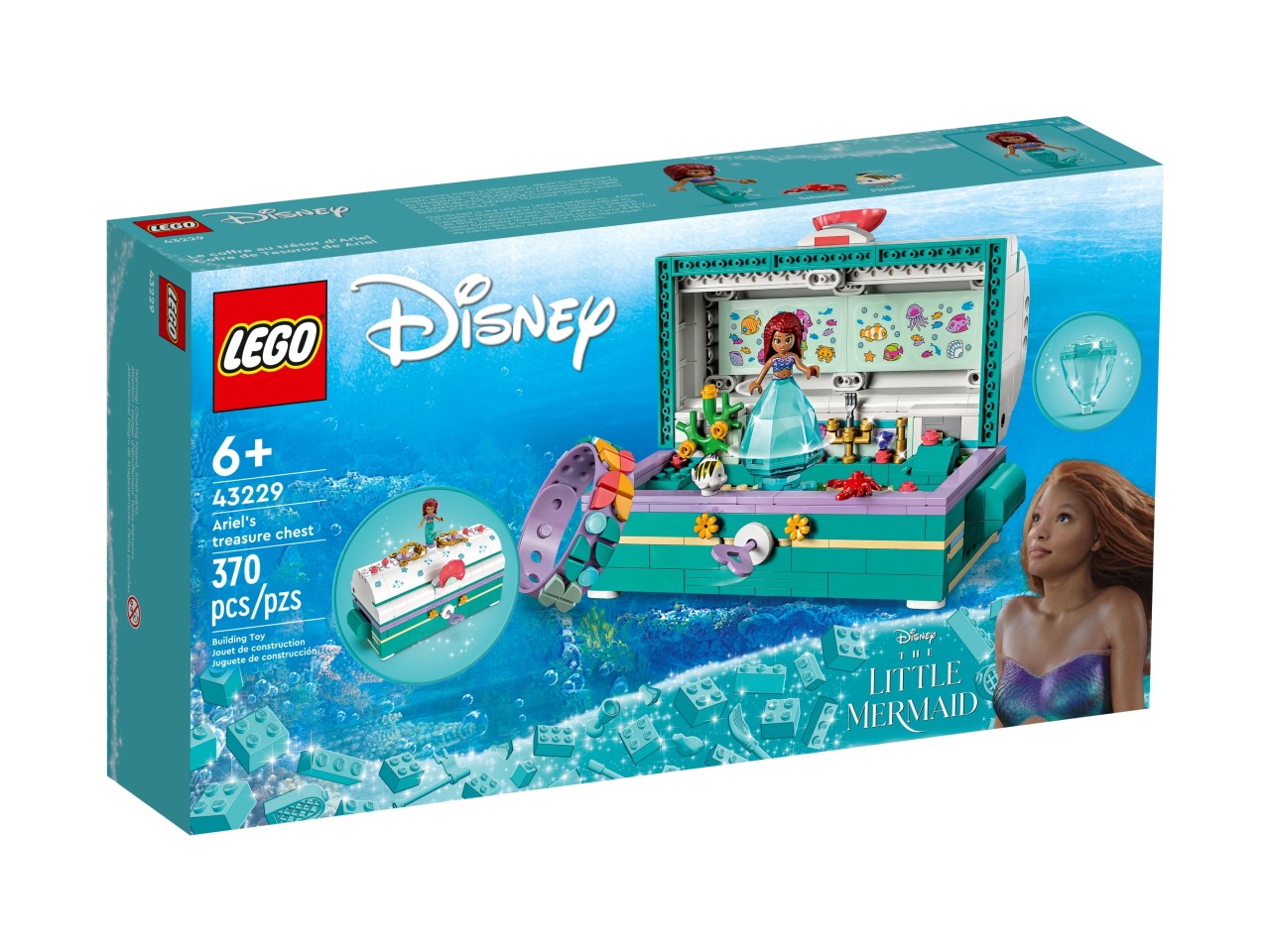 LEGO 43229 Disney Skrzynia ze skarbami Arielki | zklocków.pl