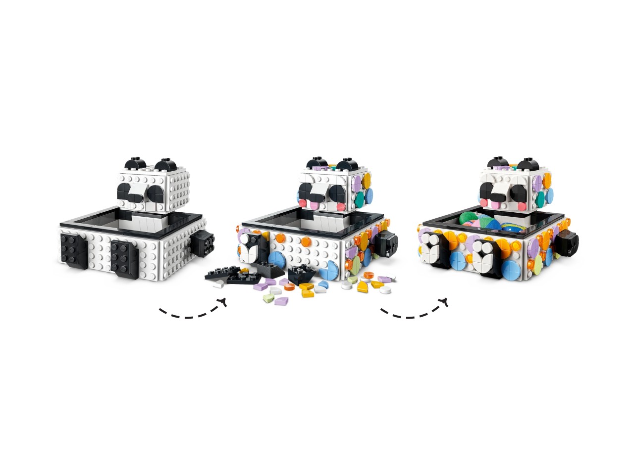 LEGO 41959 DOTS Pojemnik z uroczą pandą | zklocków.pl