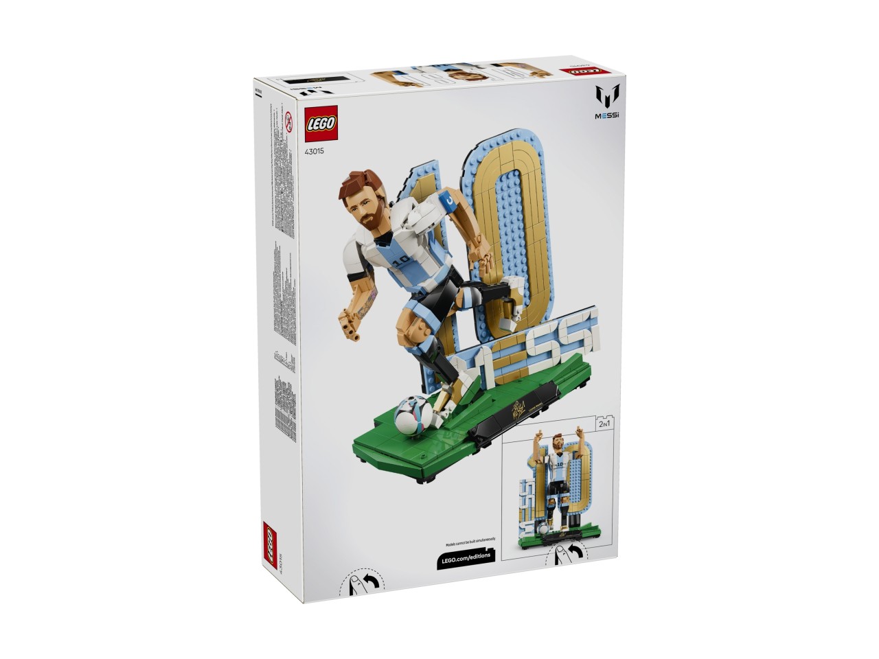 LEGO 43015 Editions Lionel Messi — piłkarska legenda
