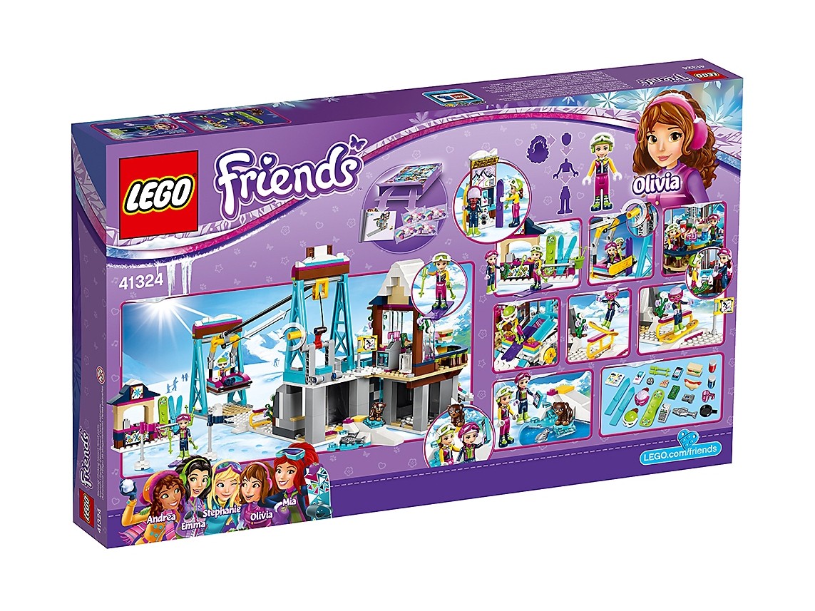 LEGO 41324 Friends Wyciąg narciarski w zimowym kurorcie