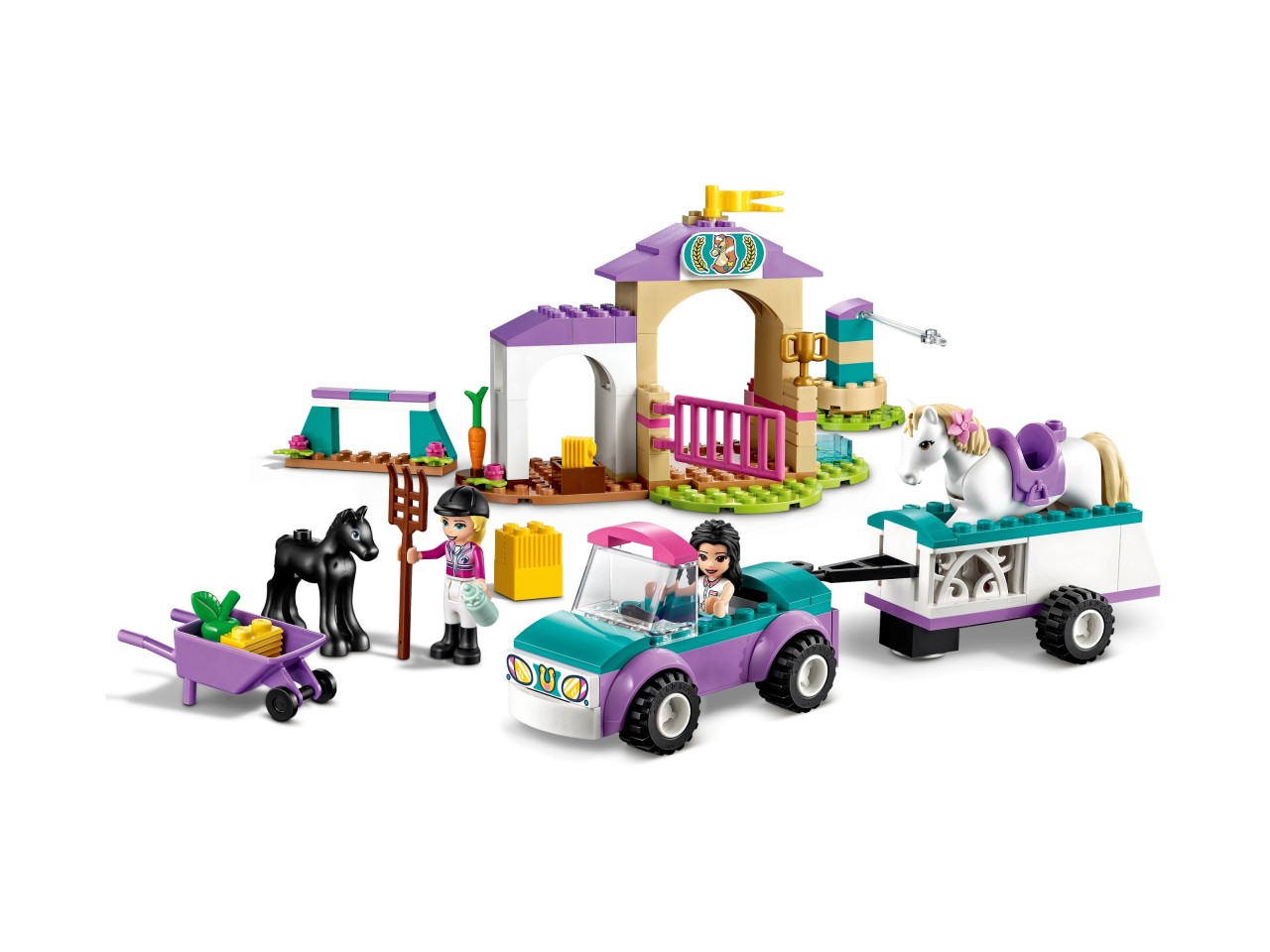 LEGO 41441 Friends Szkółka jeździecka i przyczepa dla konia