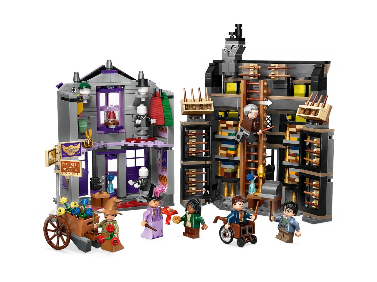 LEGO 76439 Harry Potter Sklepy Ollivandera i Madame Malkin