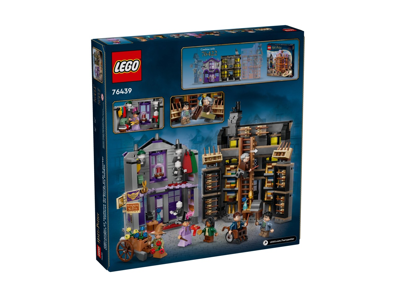LEGO 76439 Harry Potter Sklepy Ollivandera i Madame Malkin