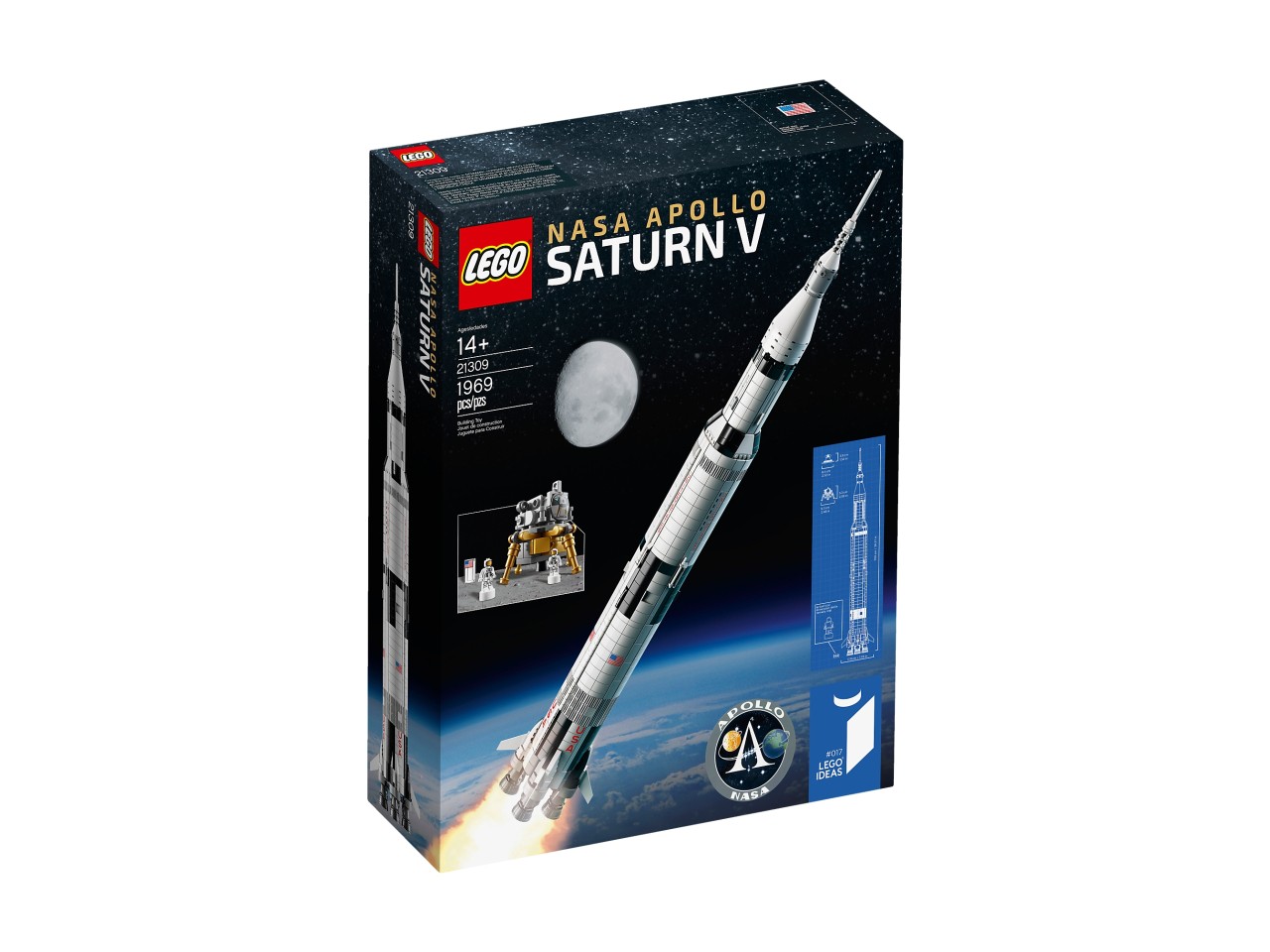 LEGO 21309 Ideas Rakieta NASA Apollo Saturn V | zklocków.pl