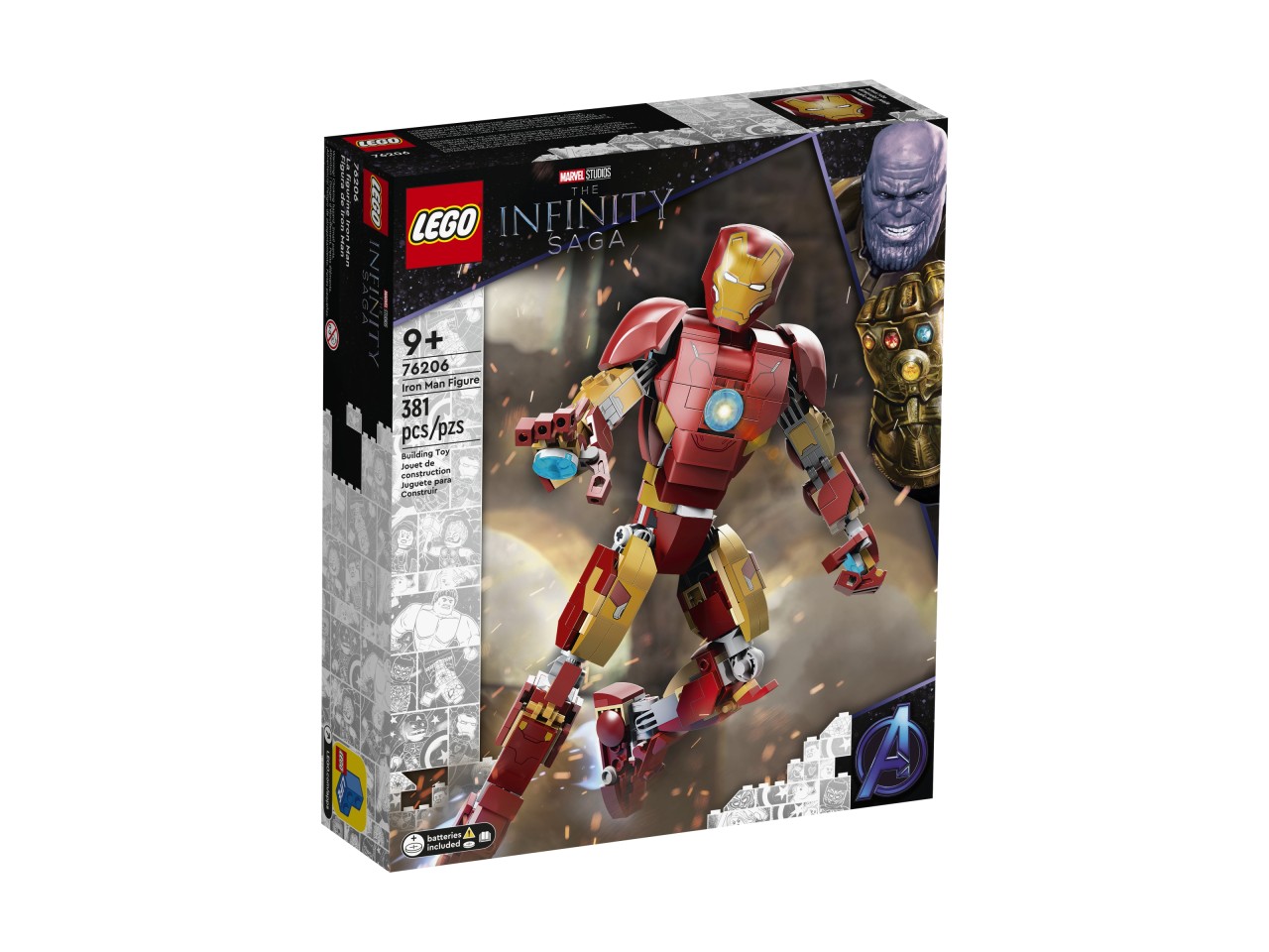 LEGO 76206 Marvel Figurka Iron Mana | zklocków.pl