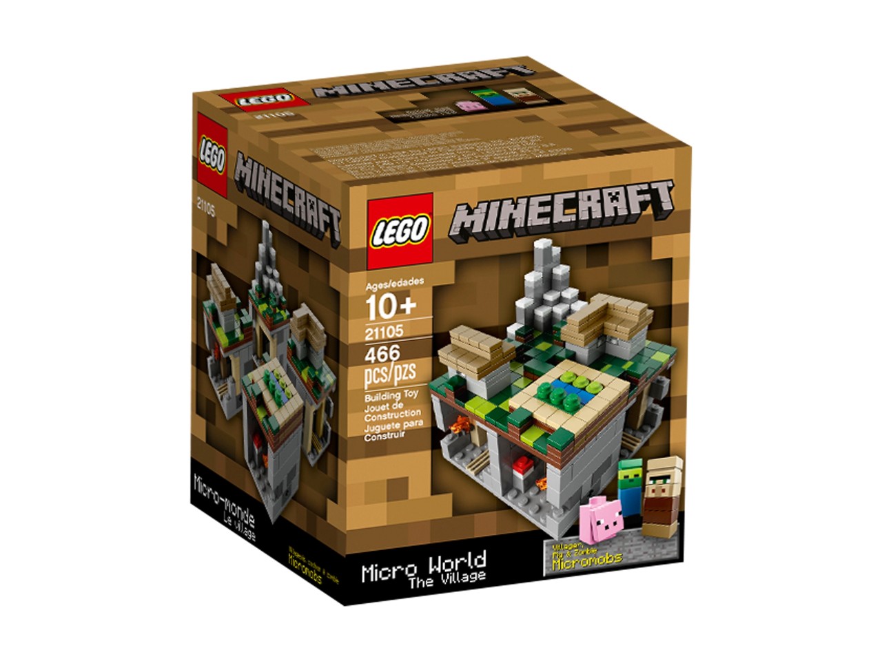 LEGO 21105 Minecraft Mikroświat - Wioska | zklocków.pl