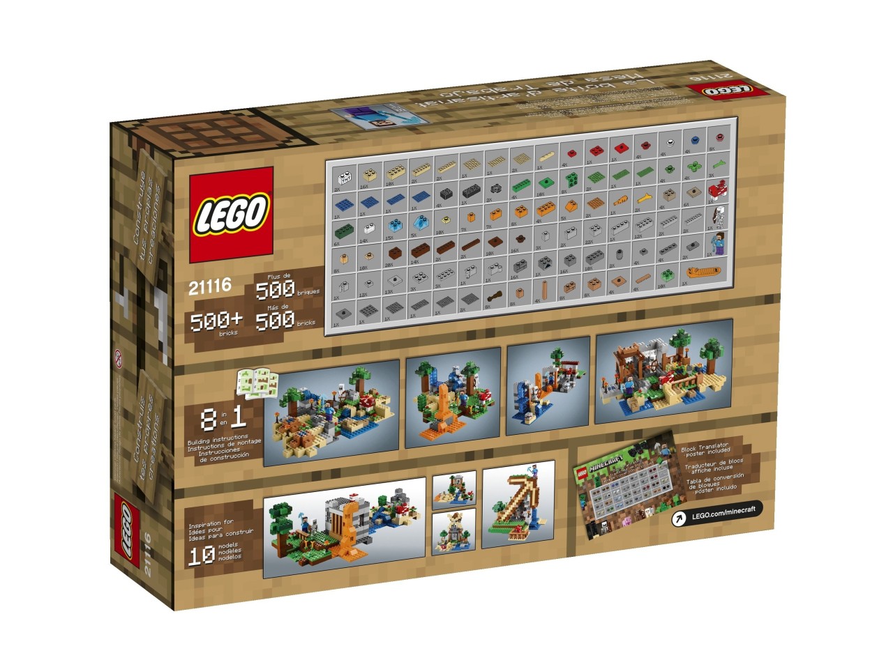 LEGO 21116 Minecraft Kreatywny warsztat | zklocków.pl