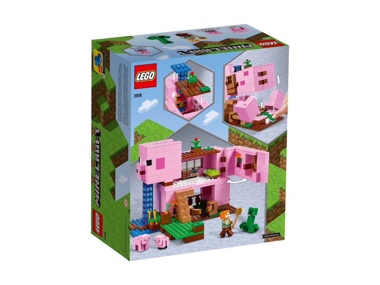LEGO 21170 Minecraft Dom w kształcie świni | zklocków.pl