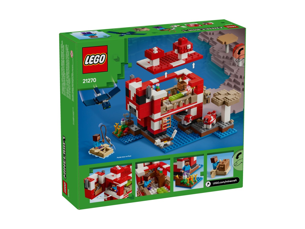 LEGO 21270 Minecraft Dom grzybowej krowy | zklocków.pl