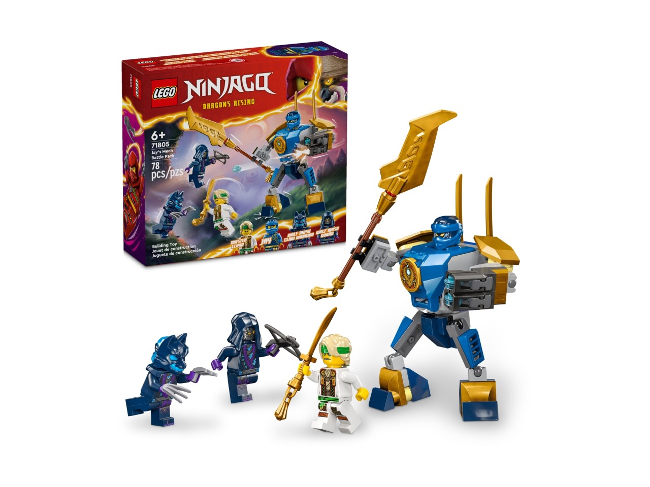 LEGO 71805 Ninjago Zestaw bitewny z mechem Jaya