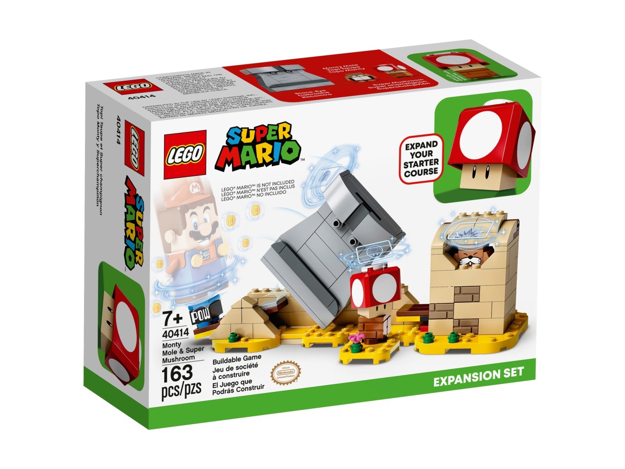 LEGO 40414 Super Mario Monty Mole i supergrzyb - zestaw rozszerzający