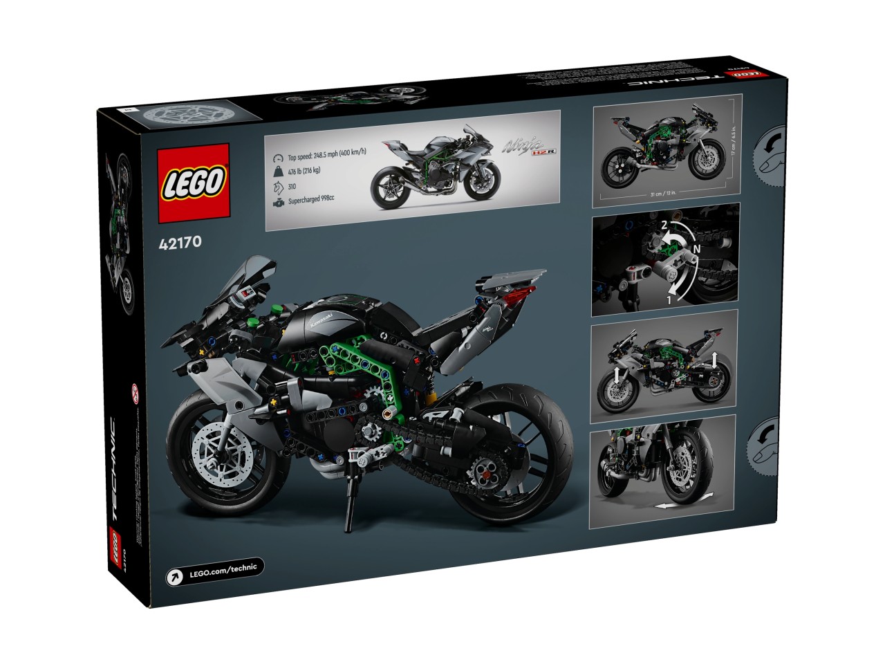 LEGO 42170 Technic Motocykl Kawasaki Ninja H2R | zklocków.pl