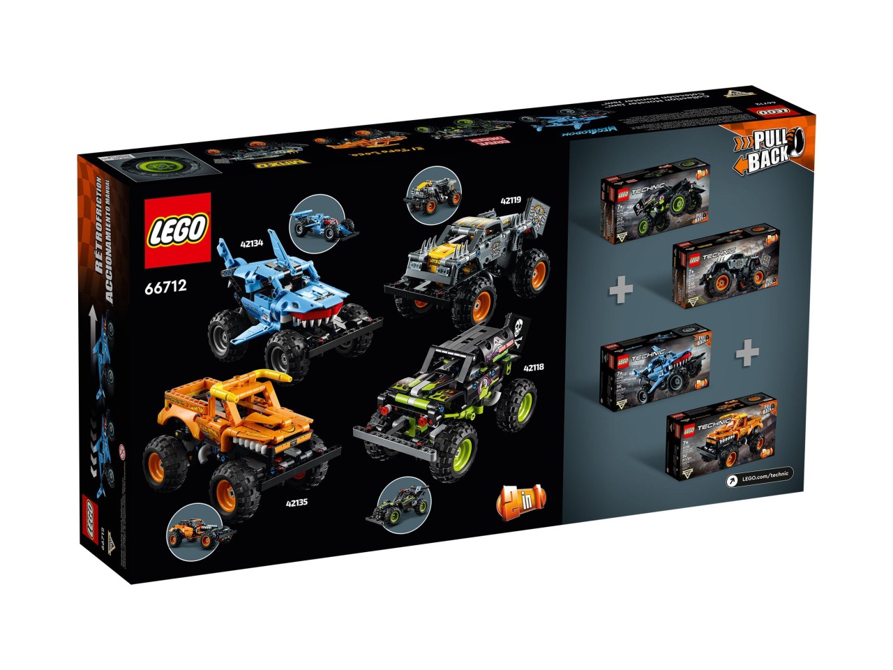 LEGO 66712 Technic Kolekcja Monster Jam | zklocków.pl