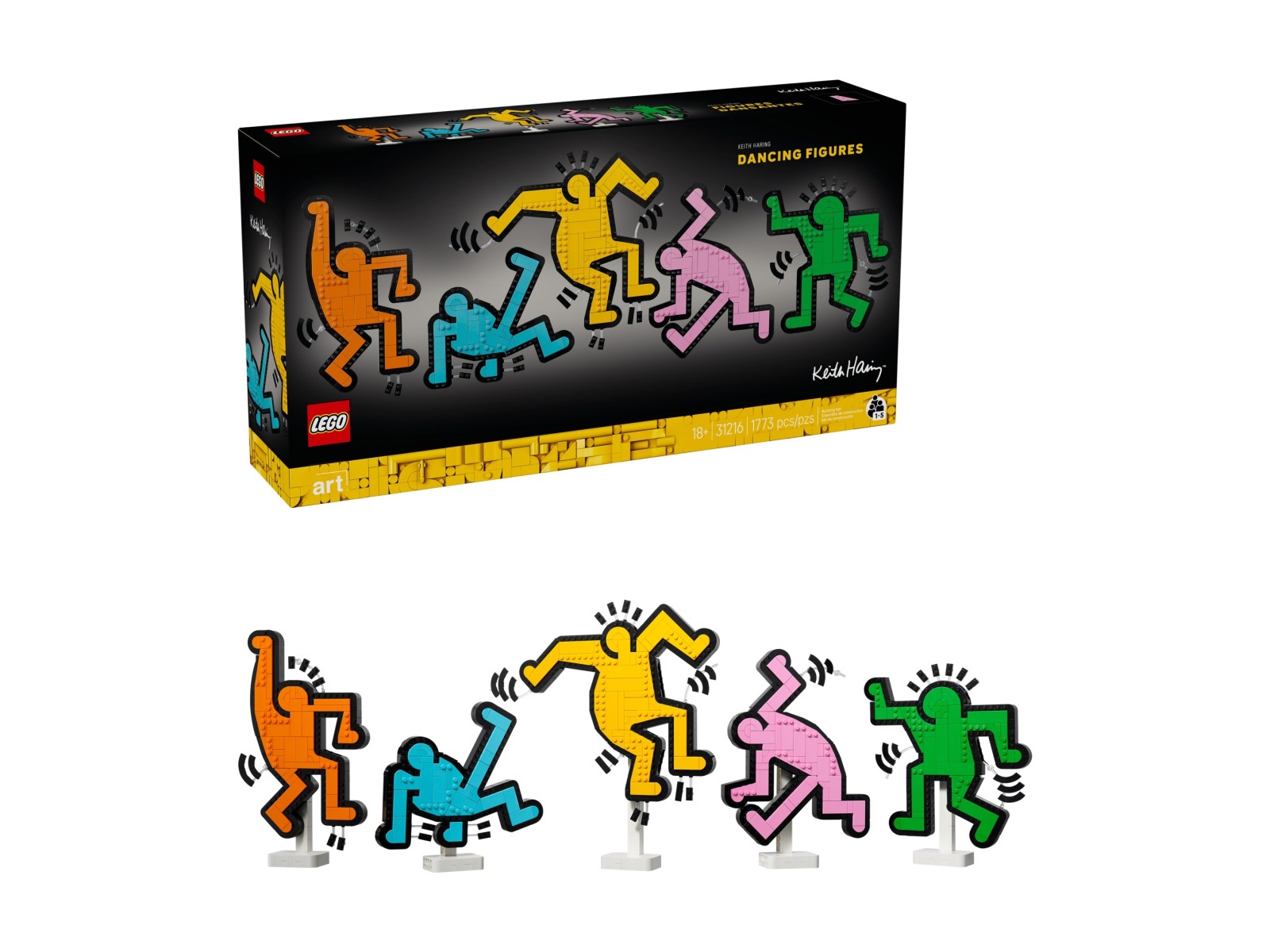 LEGO 31216 Art Keith Haring — tańczące postacie