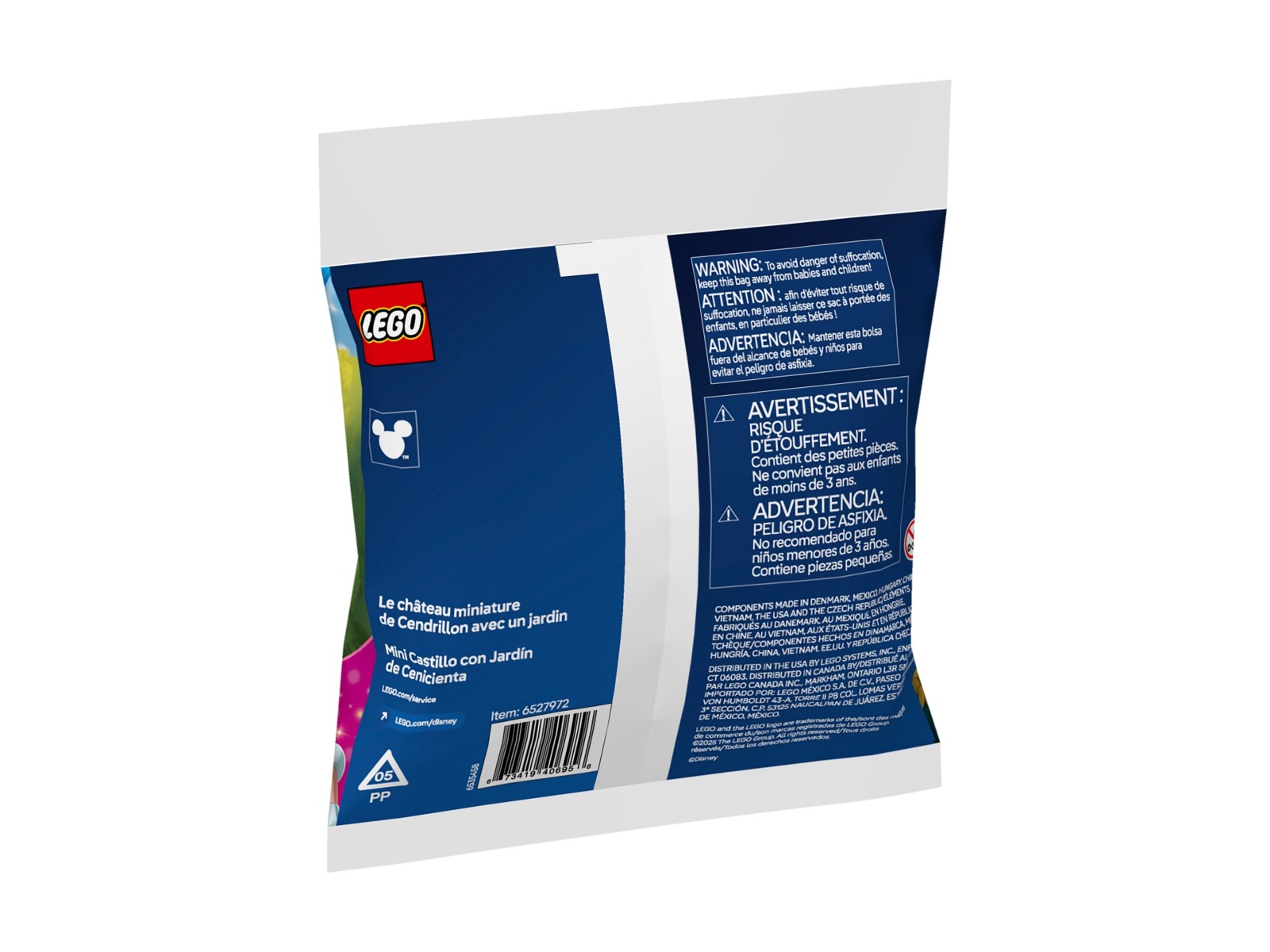 LEGO 30695 Disney Miniaturowy zamek Kopciuszka z ogrodem