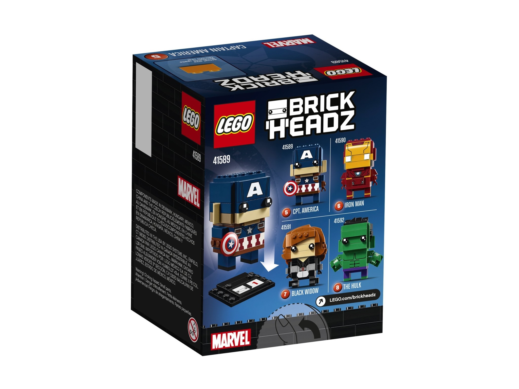 LEGO 41589 BrickHeadz Kapitan Ameryka | zklocków.pl