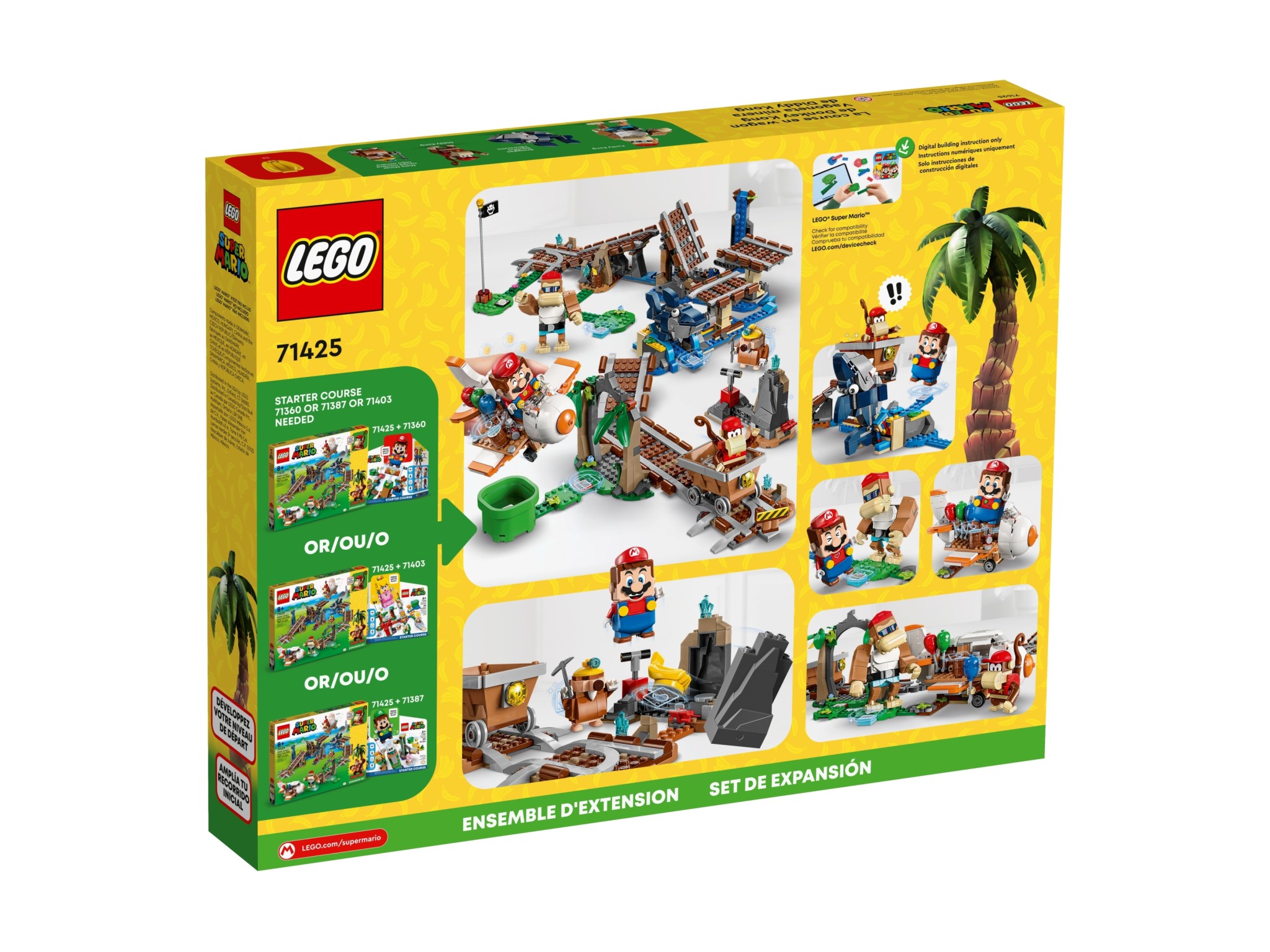 LEGO 71425 Super Mario Przejażdżka wagonikiem Diddy Konga — zestaw ...