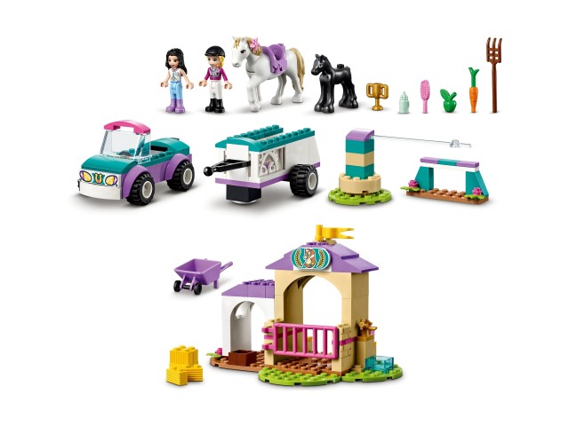 LEGO 41441 Friends Szkółka jeździecka i przyczepa dla konia