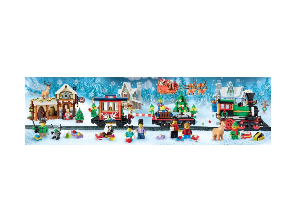 LEGO 5008258 Puzzle LEGO Świąteczny pociąg | zklocków.pl
