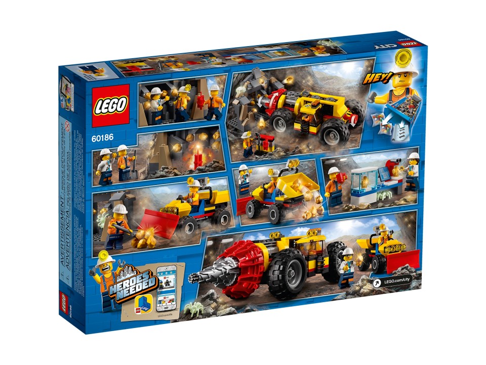 LEGO 60186 City Ciężkie wiertło górnicze | zklocków.pl