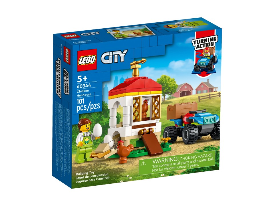 LEGO 60344 City Kurnik z kurczakami | zklocków.pl