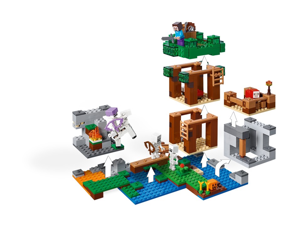 LEGO 21146 Minecraft Atak szkieletów | zklocków.pl