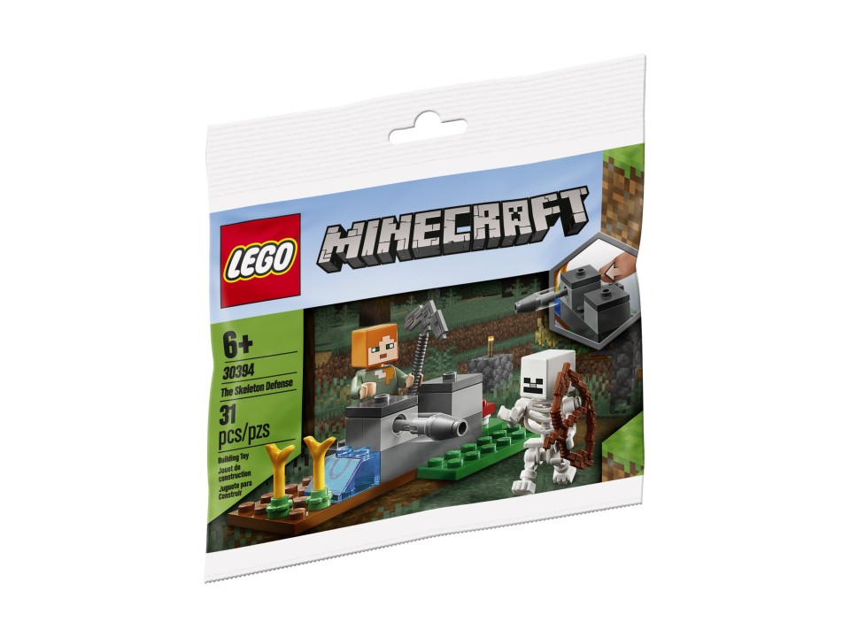 LEGO 30394 Minecraft Obrona przed szkieletami | zklocków.pl