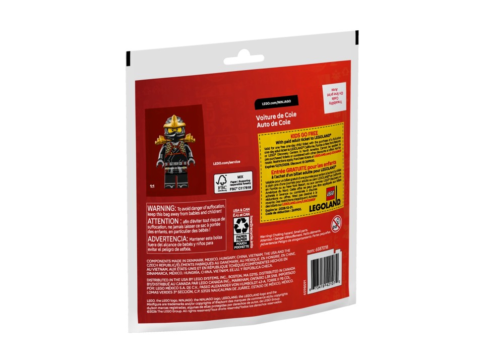 LEGO 30723 NINJAGO Samochód ninja Cole’a | zklocków.pl