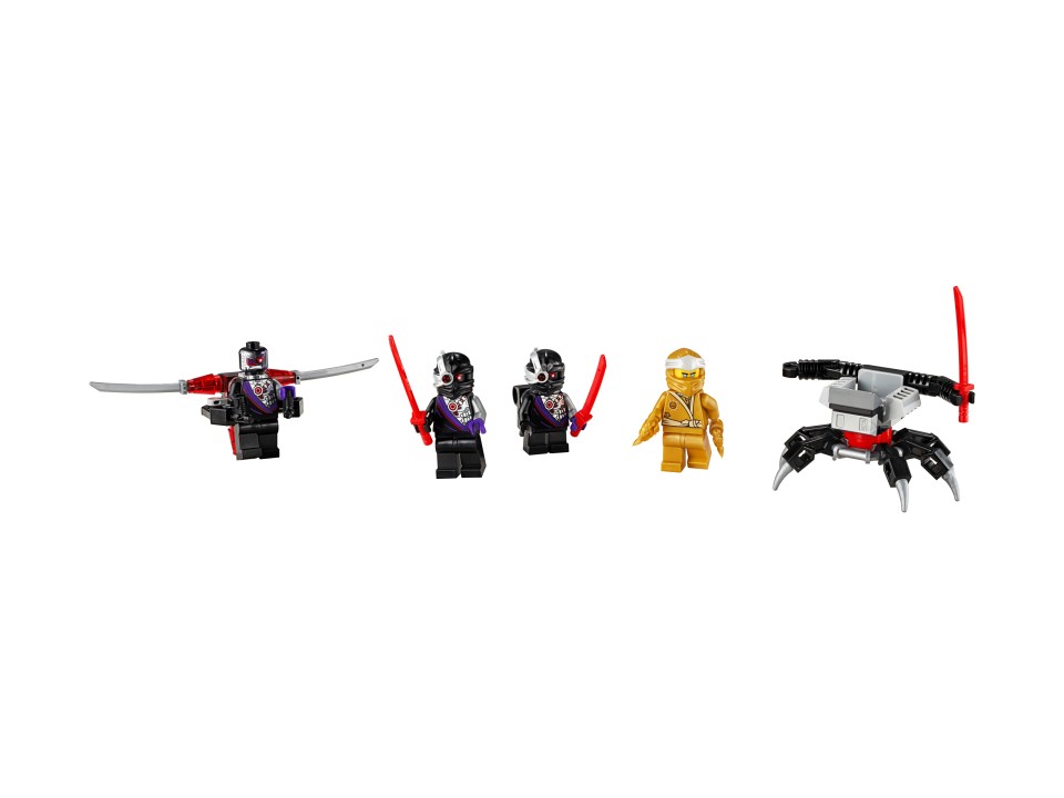 LEGO 40374 NINJAGO Zestaw akcesoriów i minifigurek ze złotym Zane'em